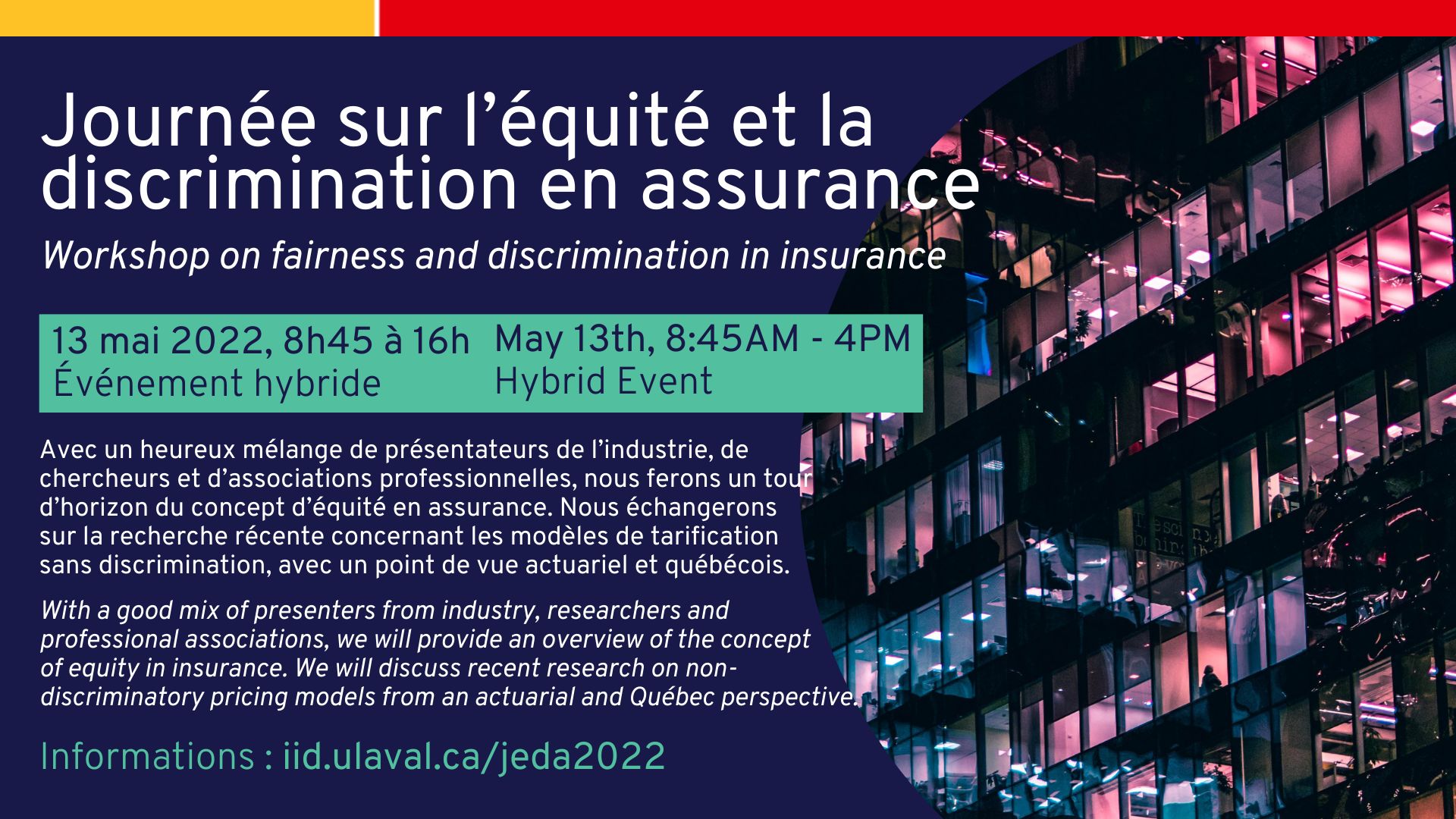 Atelier | Journée sur l’équité et la discrimination en assurance ...